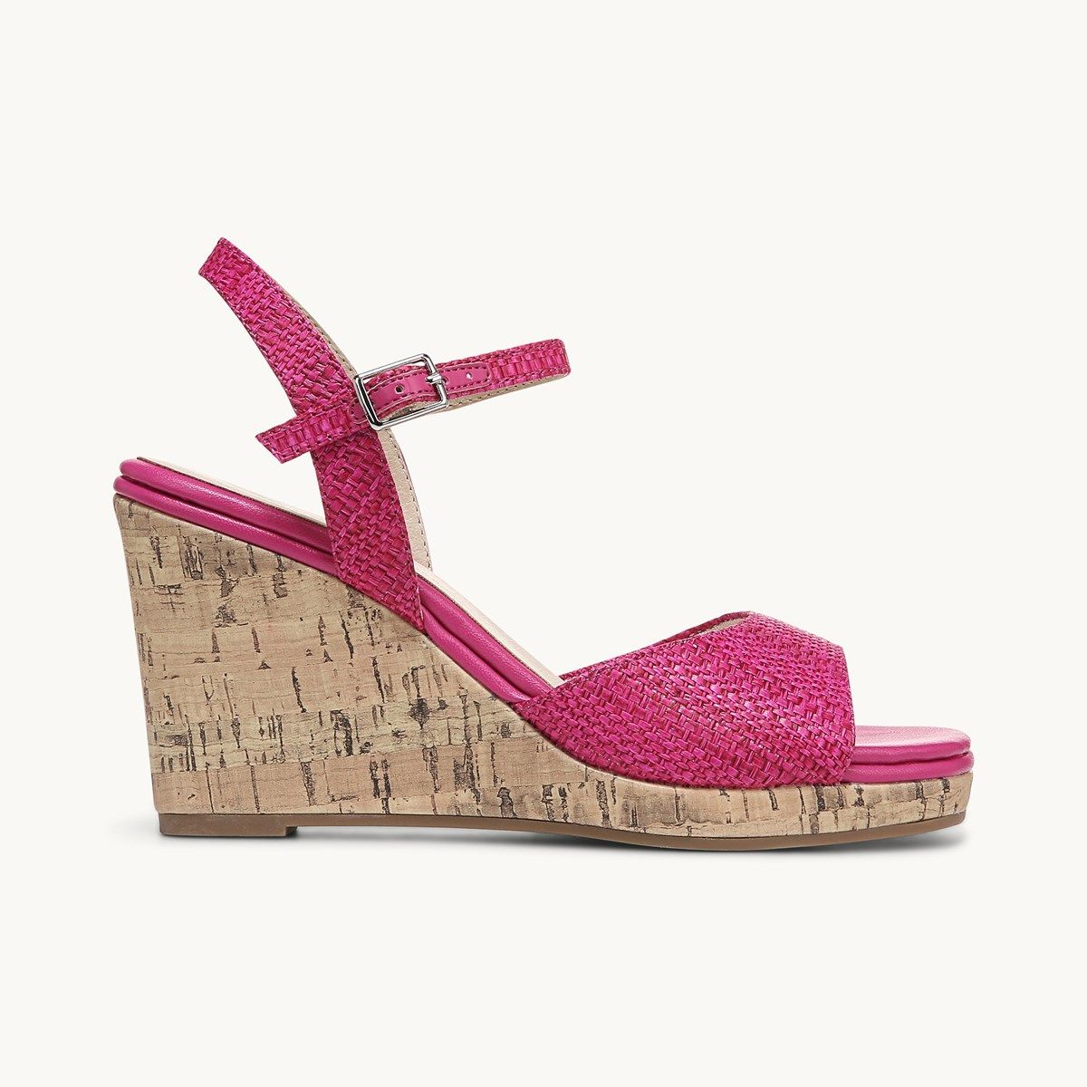 Hot Pink Wedge Heels