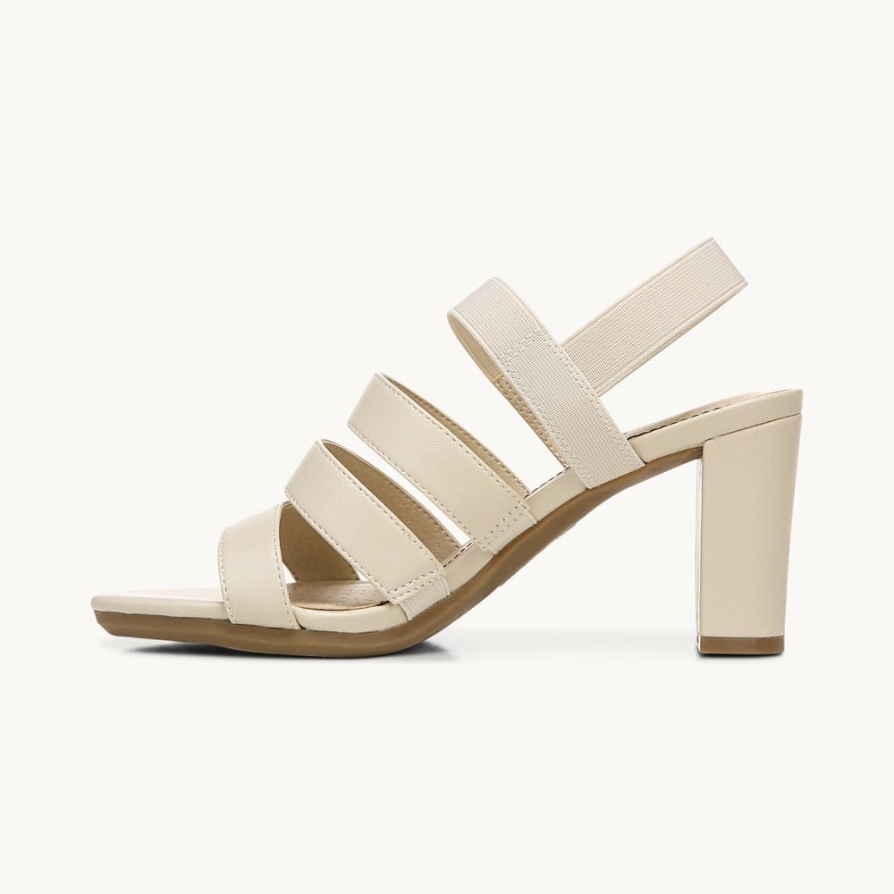 Beige High Heel Sandals